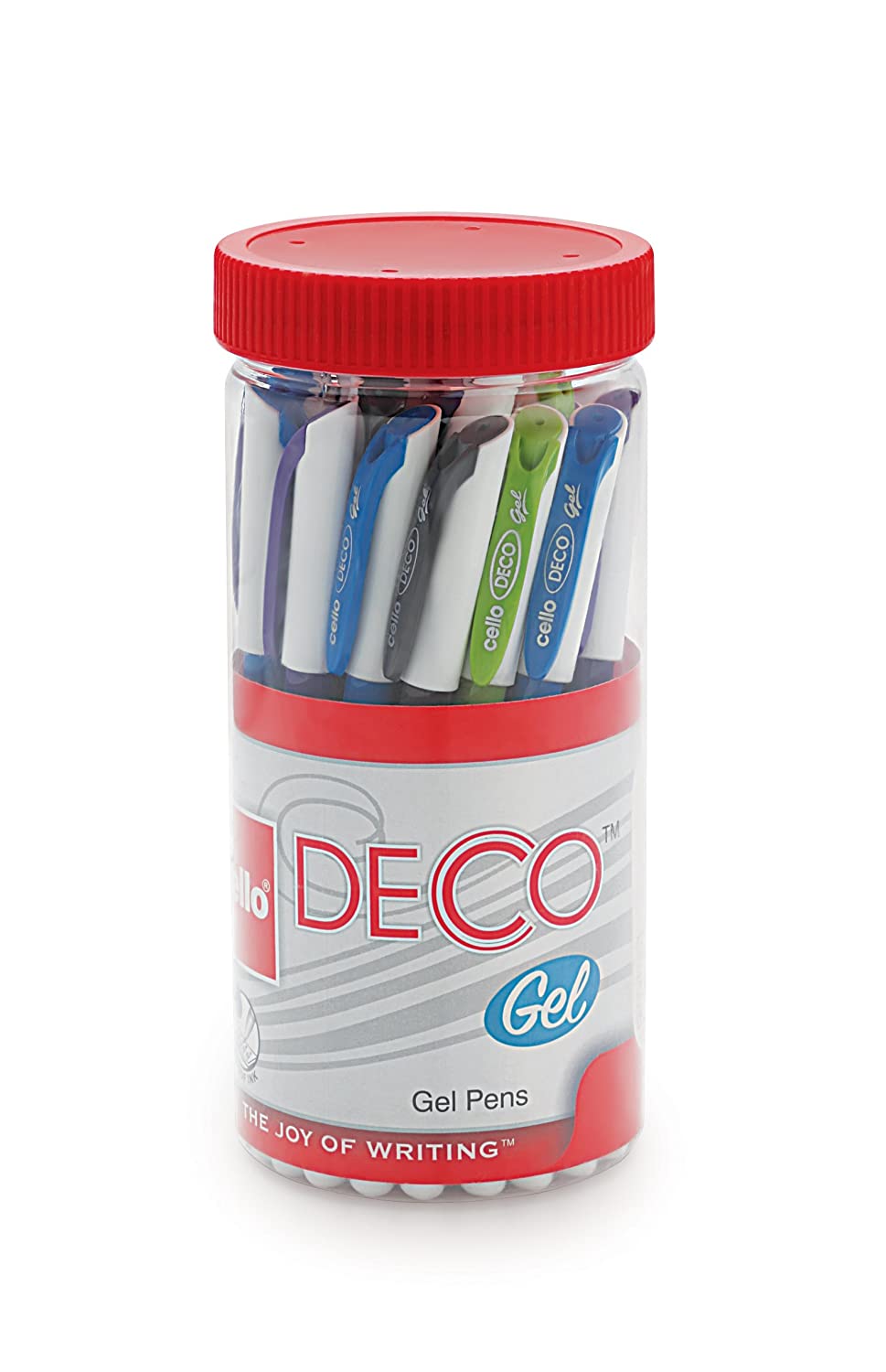 Cello Deco Gel Pen Jar Pack Of 25 Pens Blue Waterproof Gel Pen Cello Deco Gel Pen Jar Pack Of 25 Pens Blue Waterproof Gel Pen