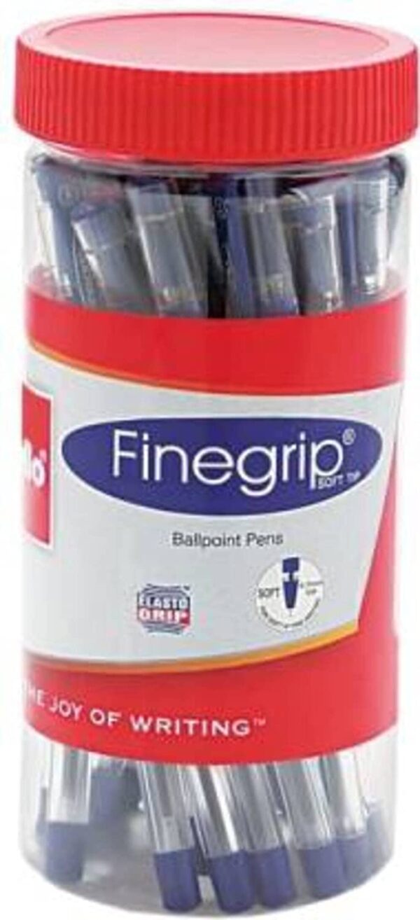 CELLO FINEGRIP BLUE BALL PENS JAR PACK OF 25 PENS KefaMart